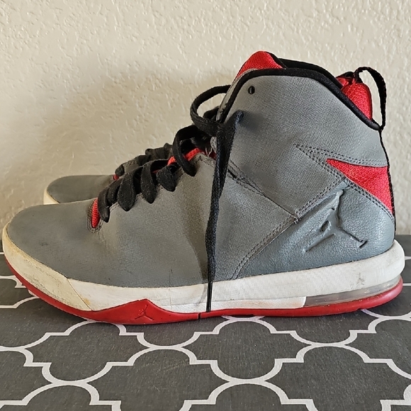 Jordan | Shoes | Mens Red And Gray Sneakers | Poshmark